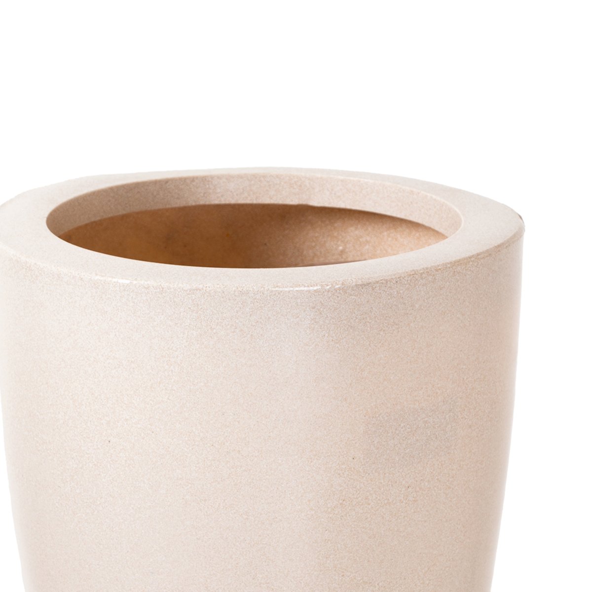 VASO CONE LISO 55 BRANCO MARMORE